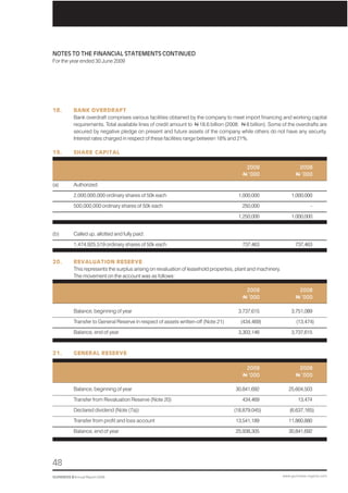 Guinness nigeria plc annual report 2009 | PDF