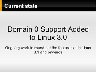 Xen in Linux 3.x (or PVOPS) | PDF