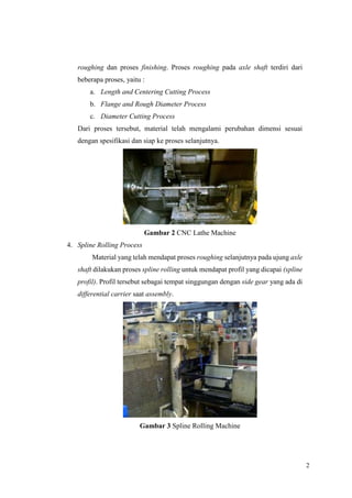 Pembuatan axle shaft | PDF
