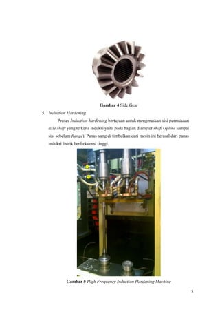 Pembuatan axle shaft | PDF