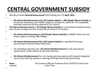 Project subsidy in india | PPTX