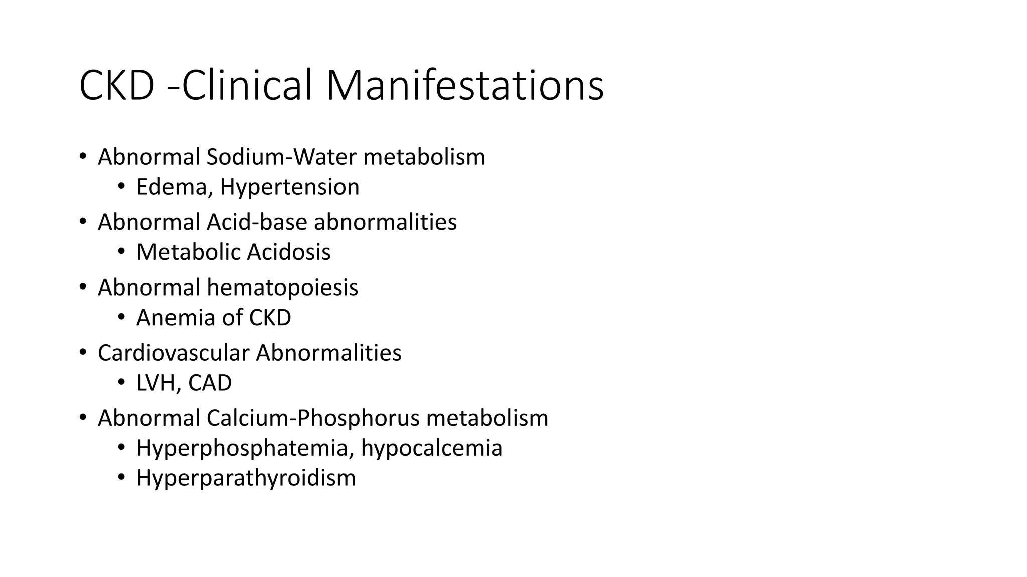 Management of chronic kidney disease | PPTX