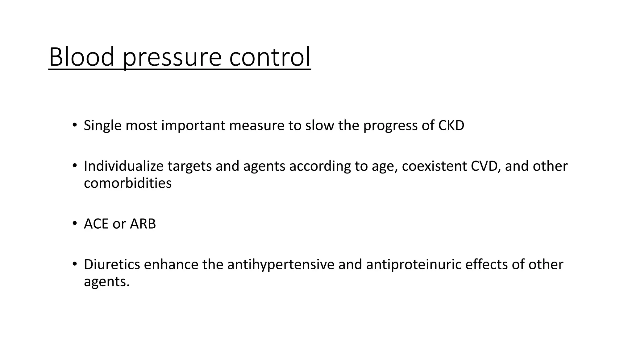 Management of chronic kidney disease | PPTX