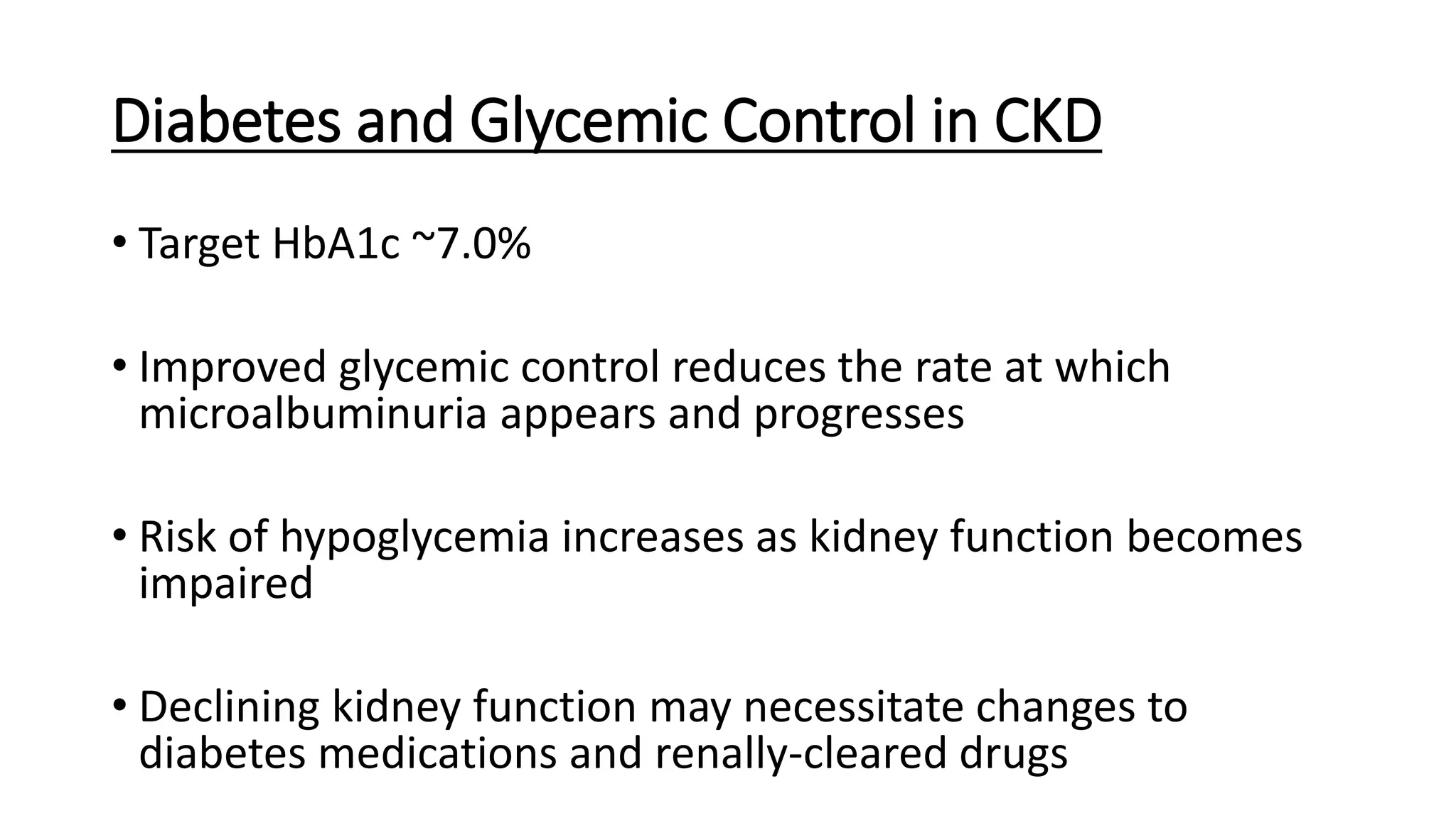 Management of chronic kidney disease | PPTX