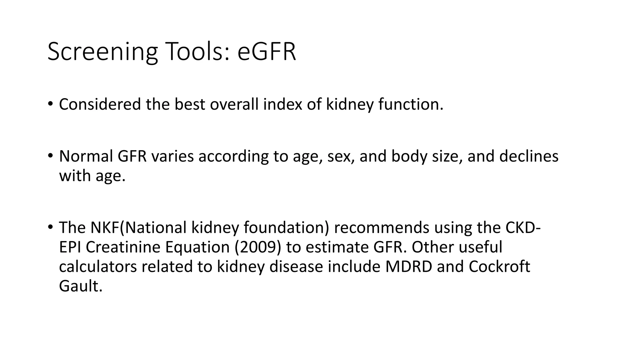 Management of chronic kidney disease | PPTX