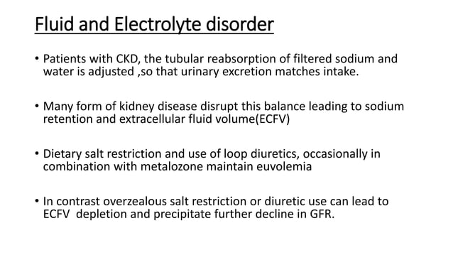 Management of chronic kidney disease | PPTX