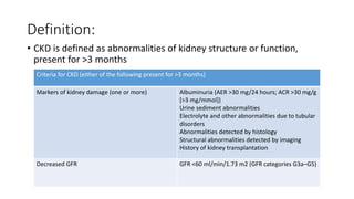 Management of chronic kidney disease | PPTX
