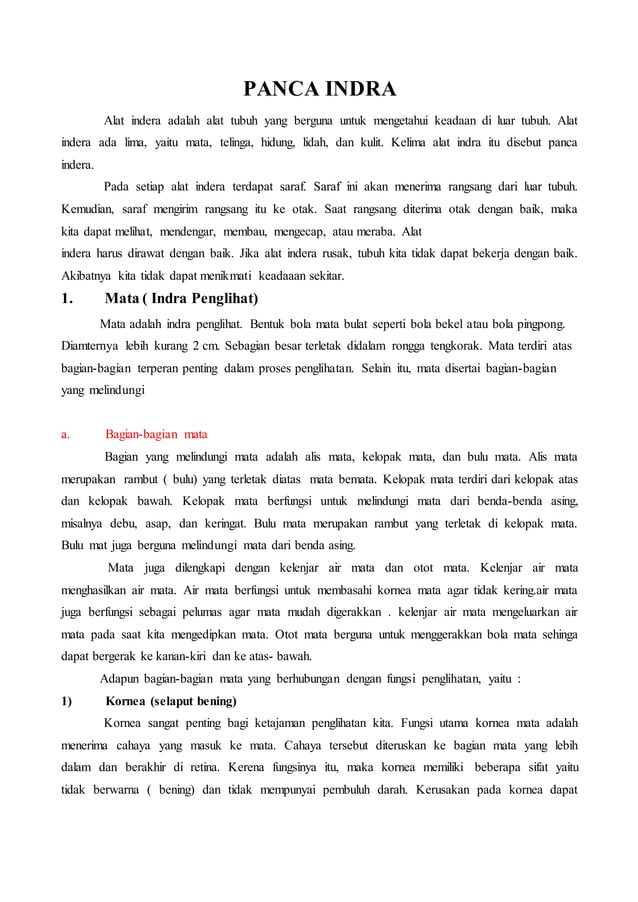 Panca indra | PDF