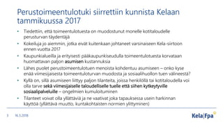 Perustoimeentulotuki Kelassa | PPTX
