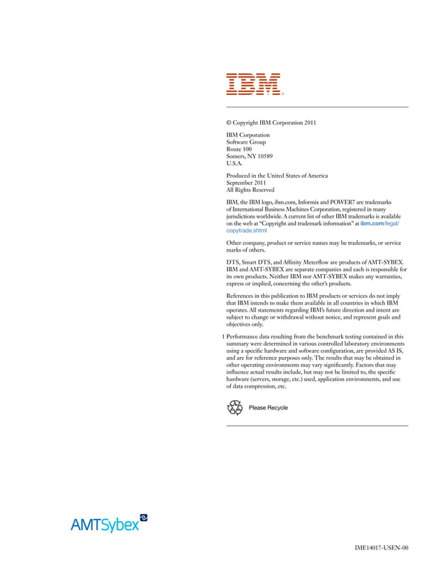 Informix and POWER7 | PDF | Data Storage and Warehousing | Computing