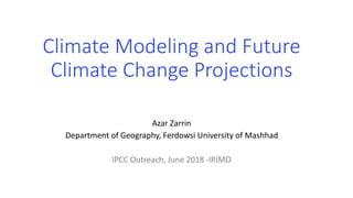 Climate Modeling and Future Climate Change Projections | PDF