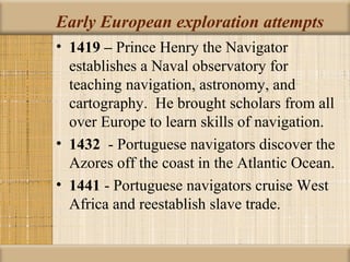 7 1.2, 7-1.3, 7-1.4 the age of exploration | PPT