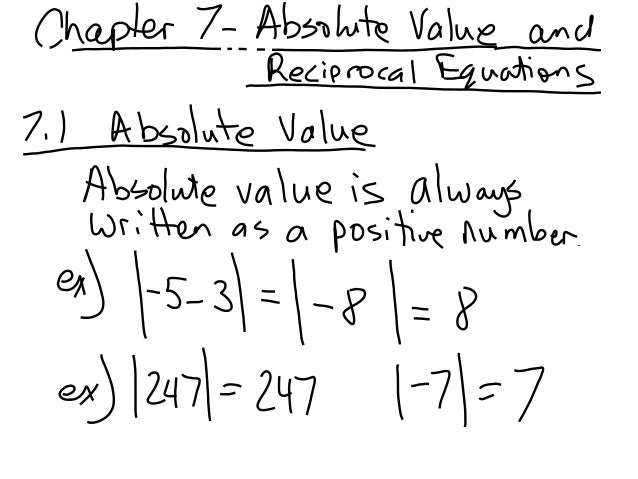 7.1 absolute value