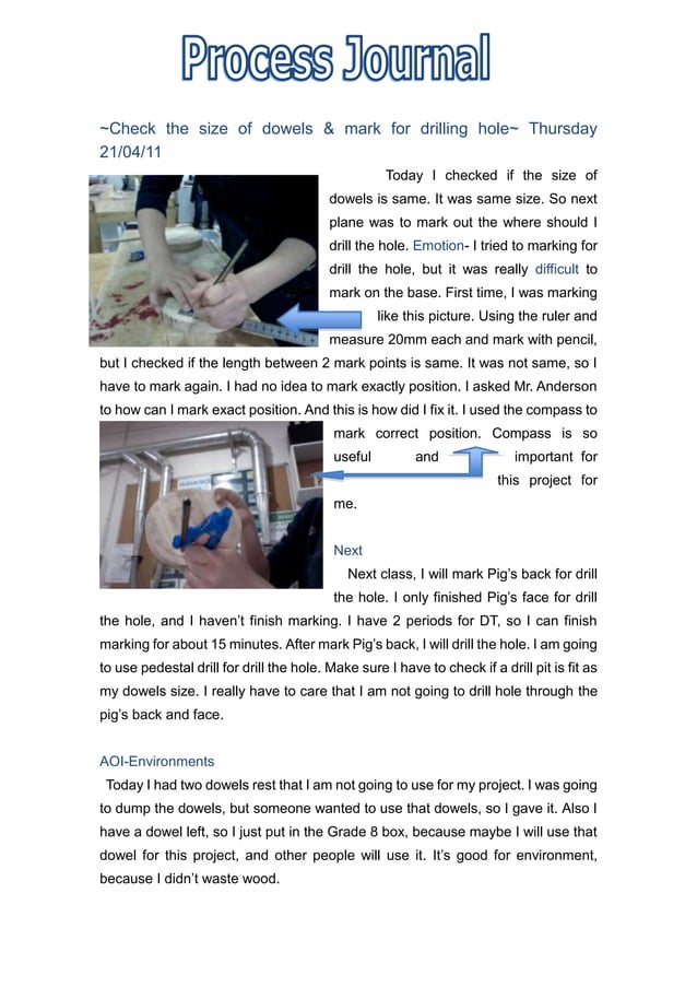 Process Journal 7 | PDF