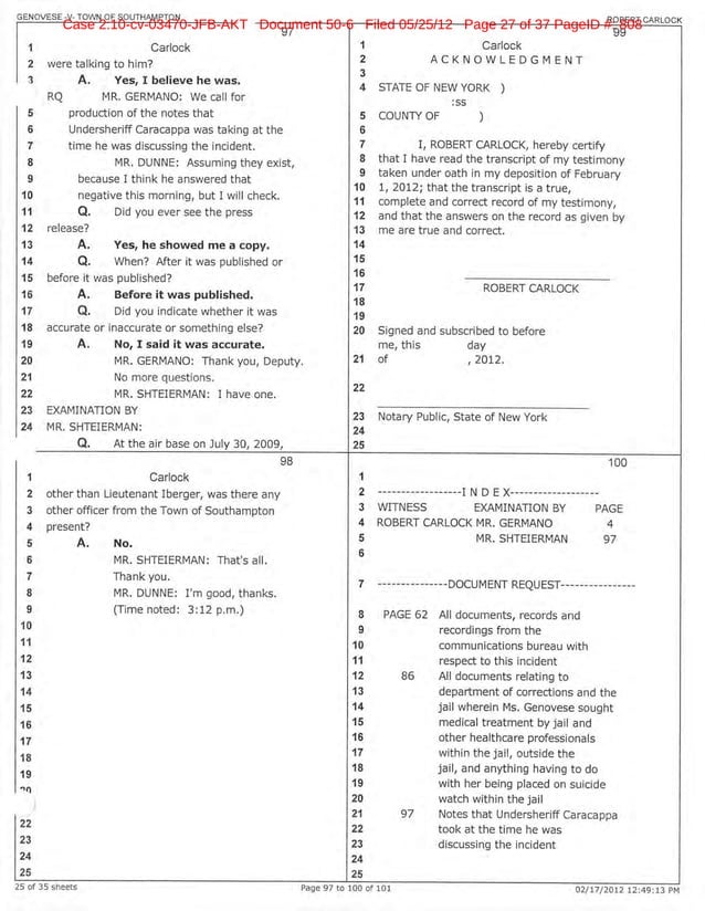 Ex E: Deposition Transcript of Robert Carlock | PDF