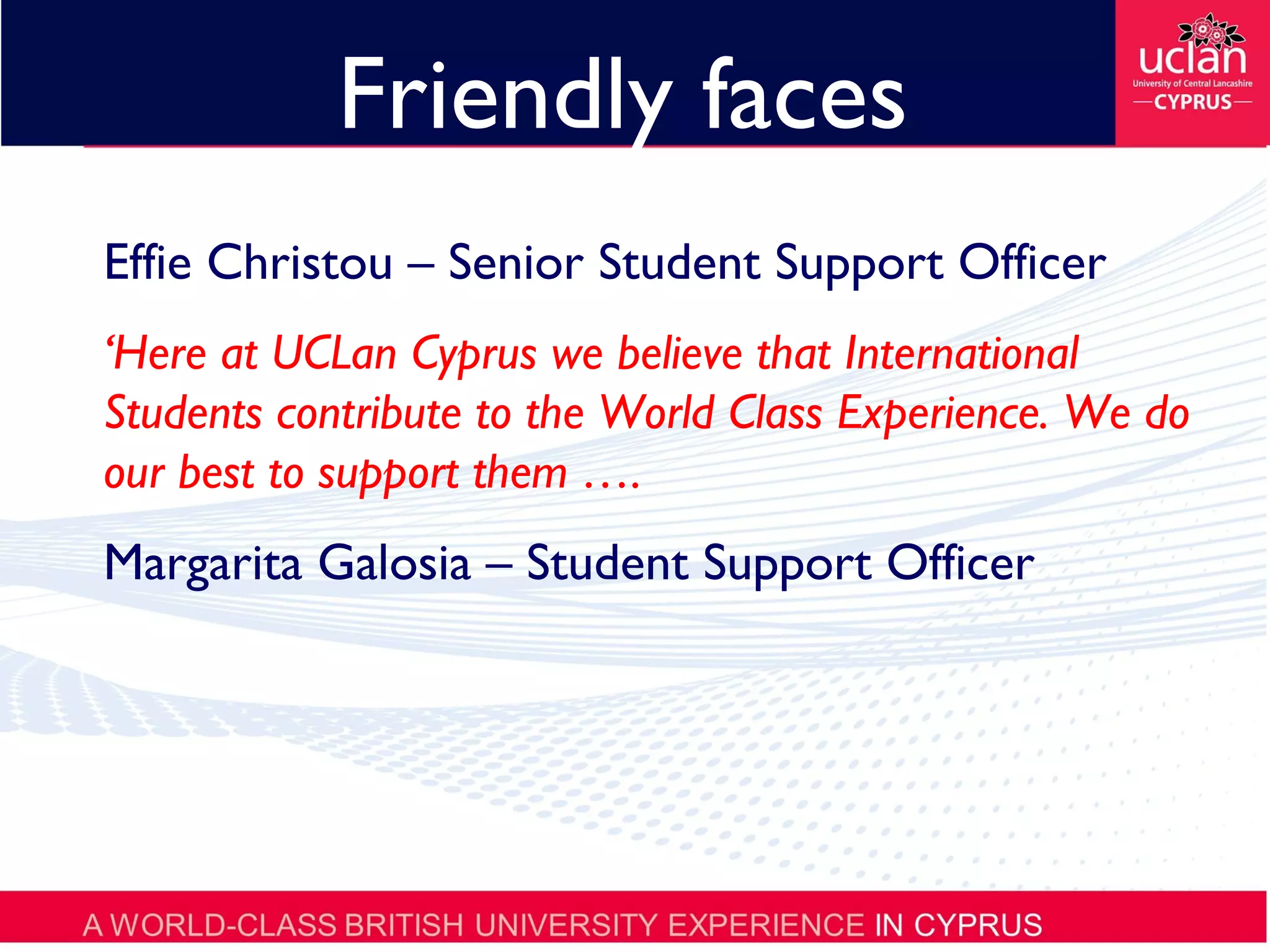 7. student support presentation | PPT