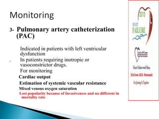 Heart Failure management in ICU | PPTX