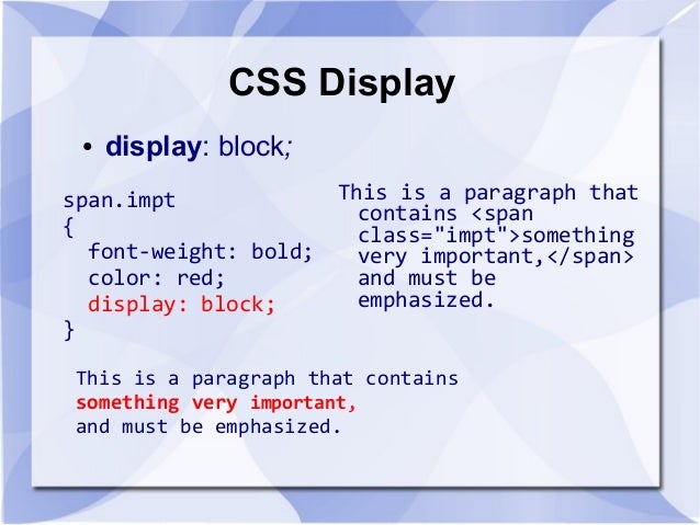 An Introduction to Cascading Style Sheets (CSS3)