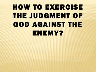 Pre Encounter Lesson 7: Knowing Our Enemy | PPT