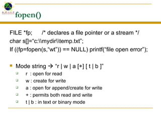 7.0 files and c input | PPT