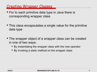 wrapper classes | PPT