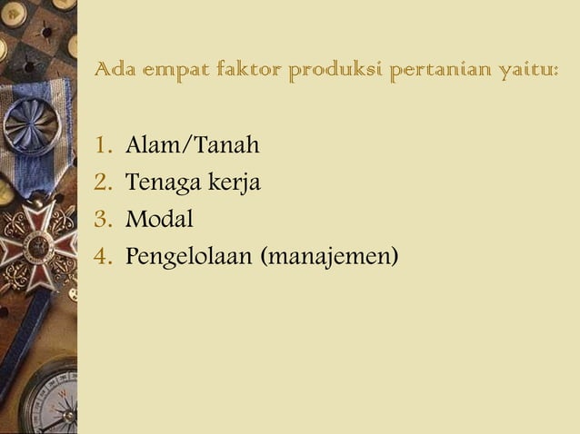 7.faktor produksi tanah | PPTX