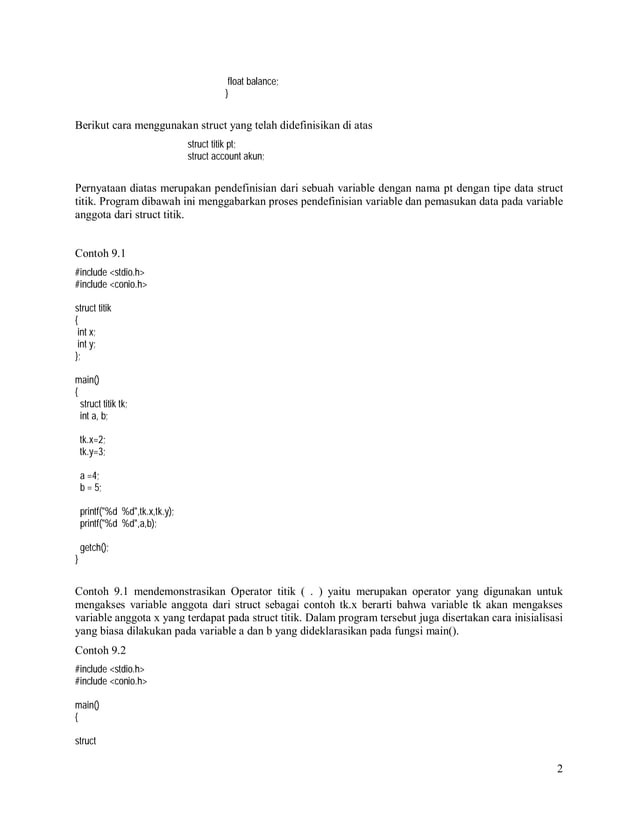 7. pemrograman struktur | PDF