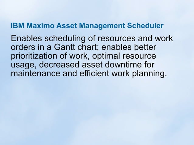 IBM Maximo Asset Management 7.5 Add-ons | PPT
