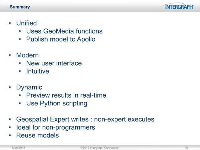 Dynamic Spatial Modeling_Richard Goodman - Intergraph Geospatial World ...
