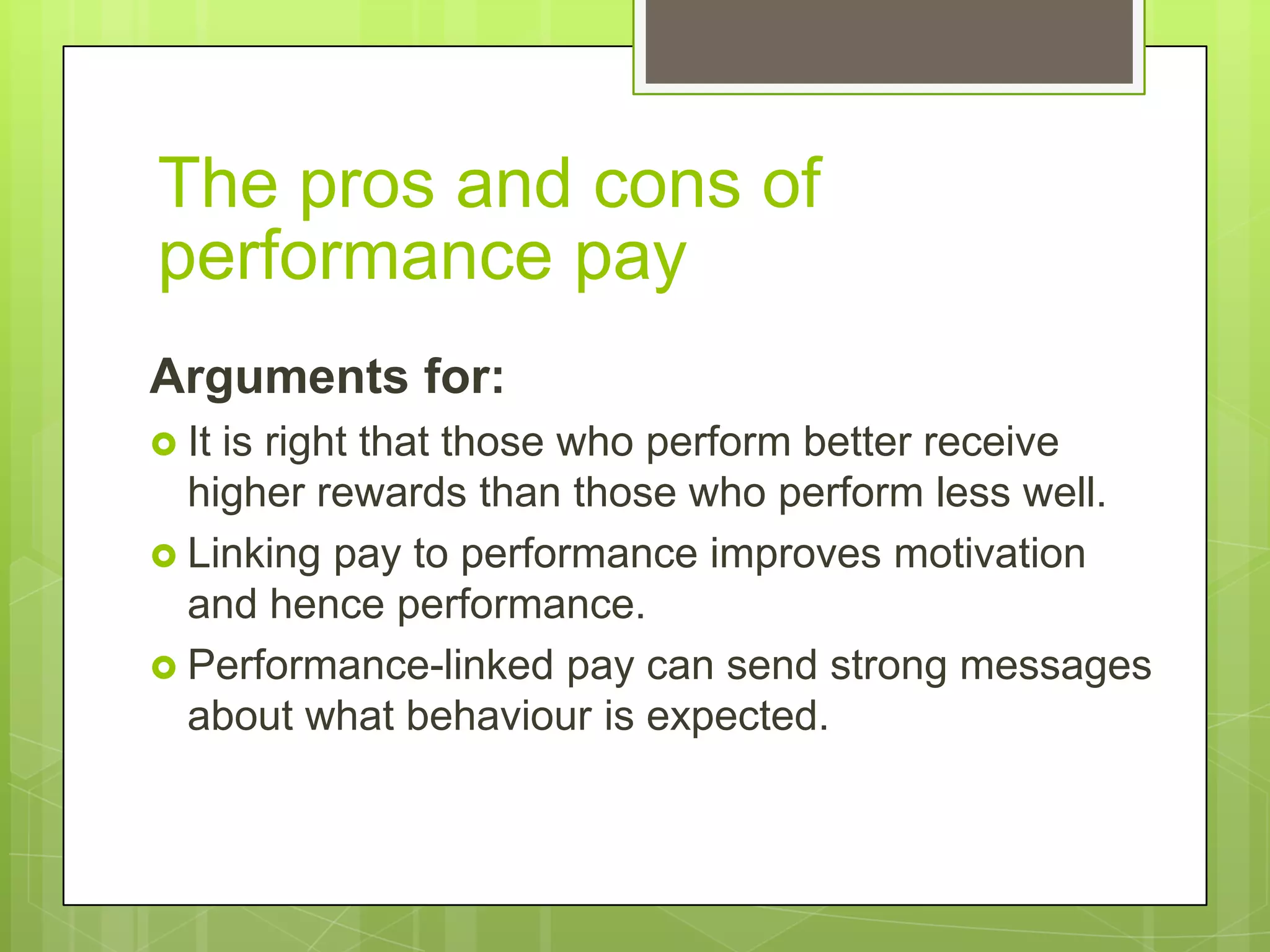 7.performance linked pay | PPT