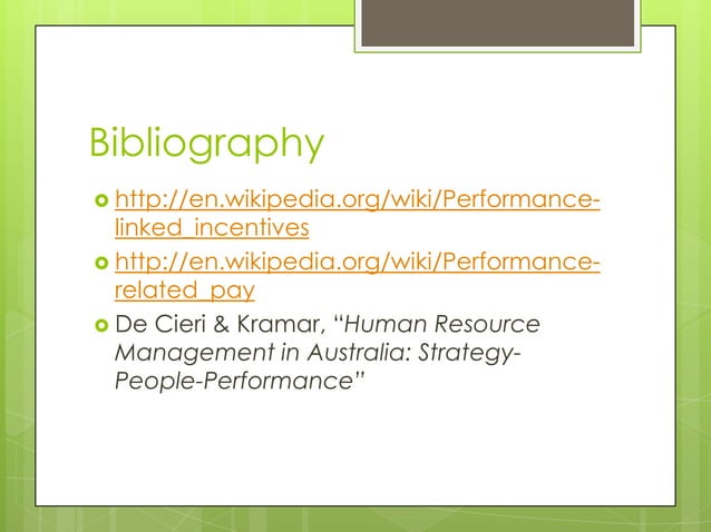 7.performance linked pay | PPT | Human Resources | Business