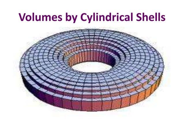 7.3 volumes by cylindrical shells | PPTX