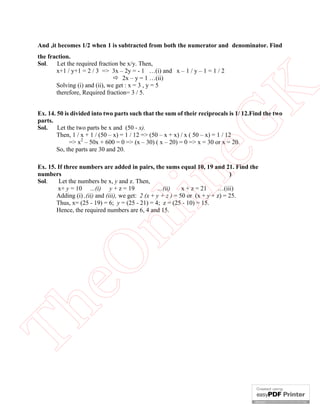 7. problem on numbers | PDF | Free Download
