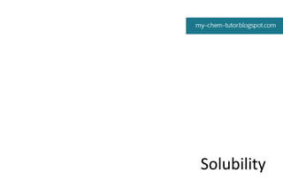 Ionic Equilibria - Solubility | PPT