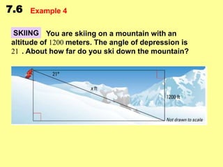 7.6 apply the sine and cosine ratios | PPTX