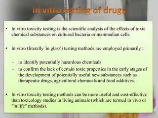 In vitro testing of drug toxicity | PPTX