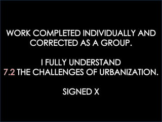 AHTWO: 7.2 THE CHALLENGES OF URBANIZATION QUESTIONS | PPTX