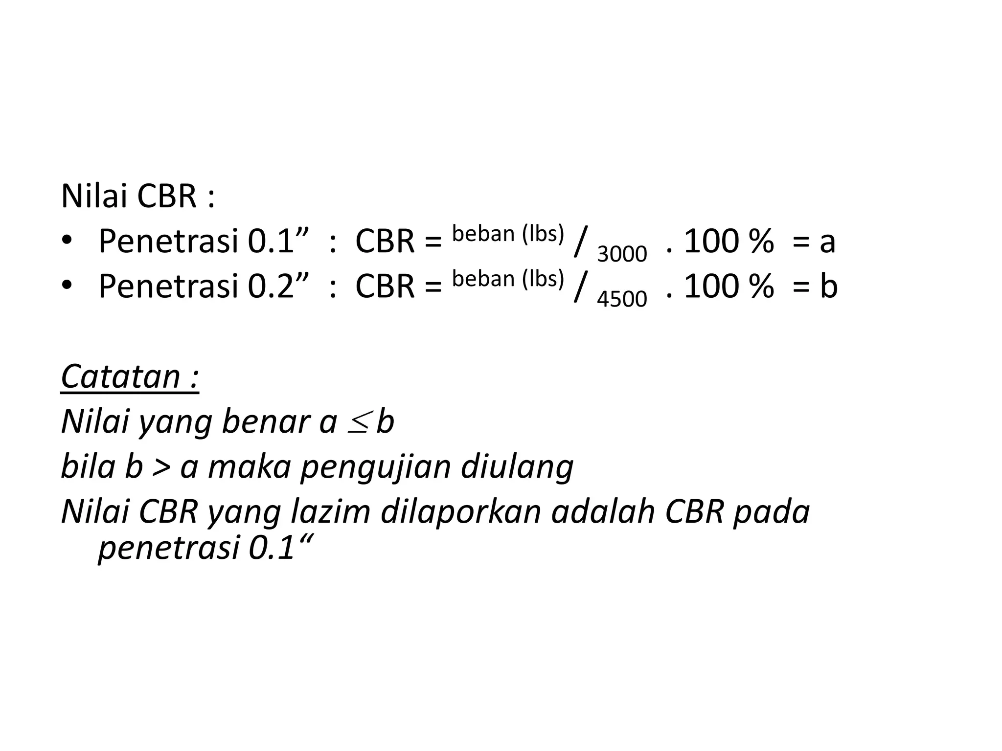 Laboratorium Uji Tanah - CBR Lapangan | PPTX