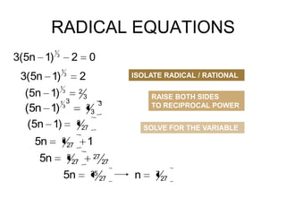 Radical Equation