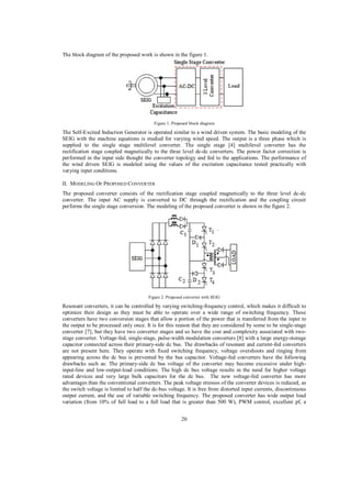 Analysis of a Single Stage Three Level Converter for a Wind Driven Self Excited Induction ...