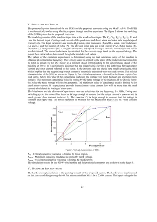Analysis of a Single Stage Three Level Converter for a Wind Driven Self ...