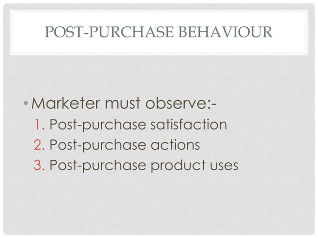 Buying Decision Process | PPTX