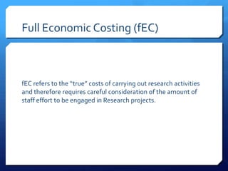 Costing Your Grant - A presentation | PPTX