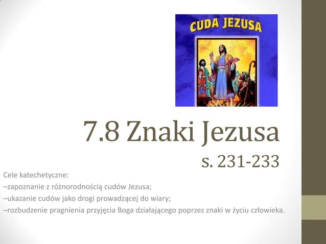 7.8 cuda jezusa | PPTX