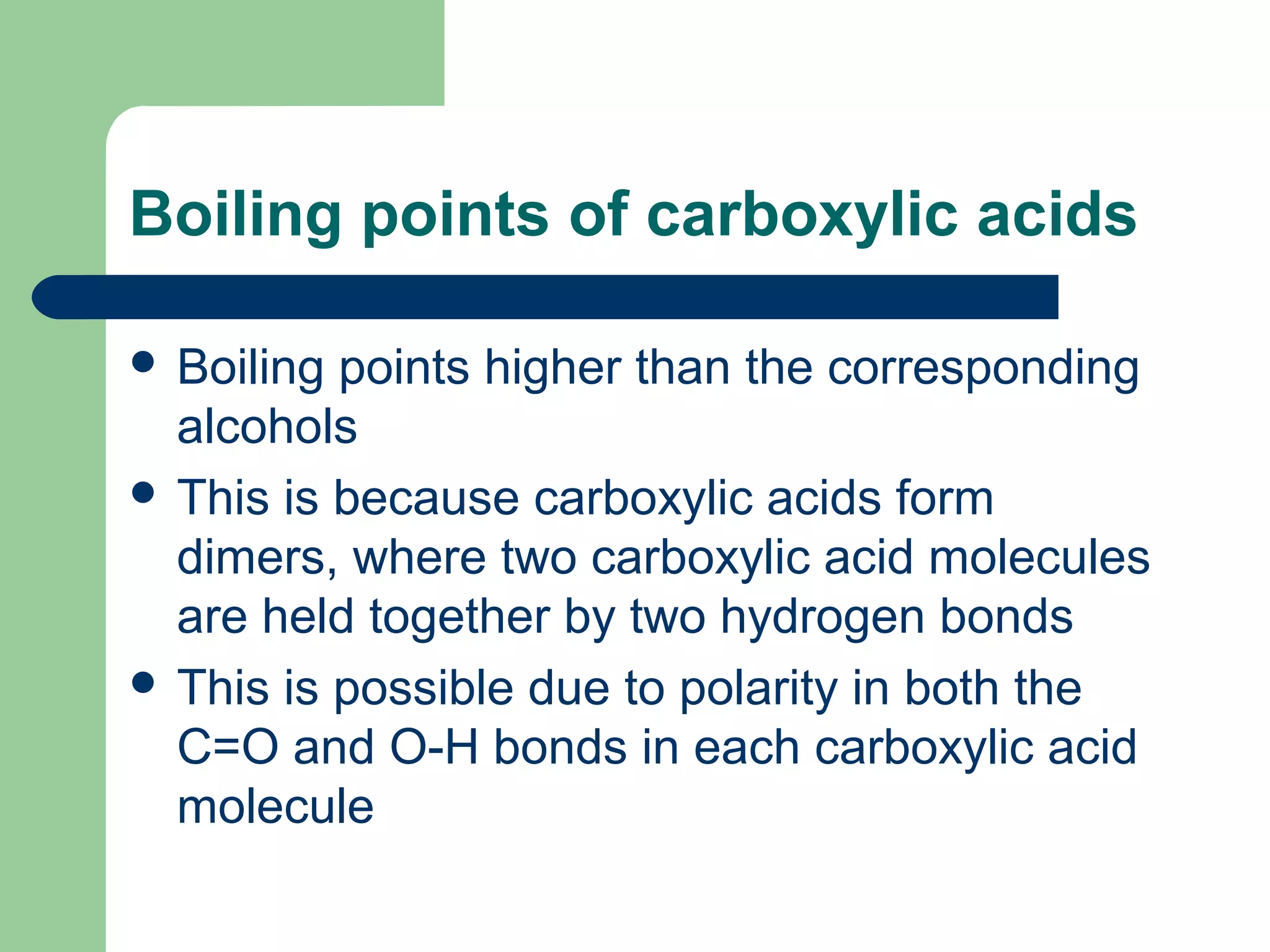 7.2 planar carbon carboxylic acids 7.2 | PPT