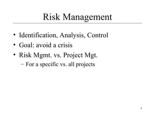 Software Project Management lecture 7 | PPT