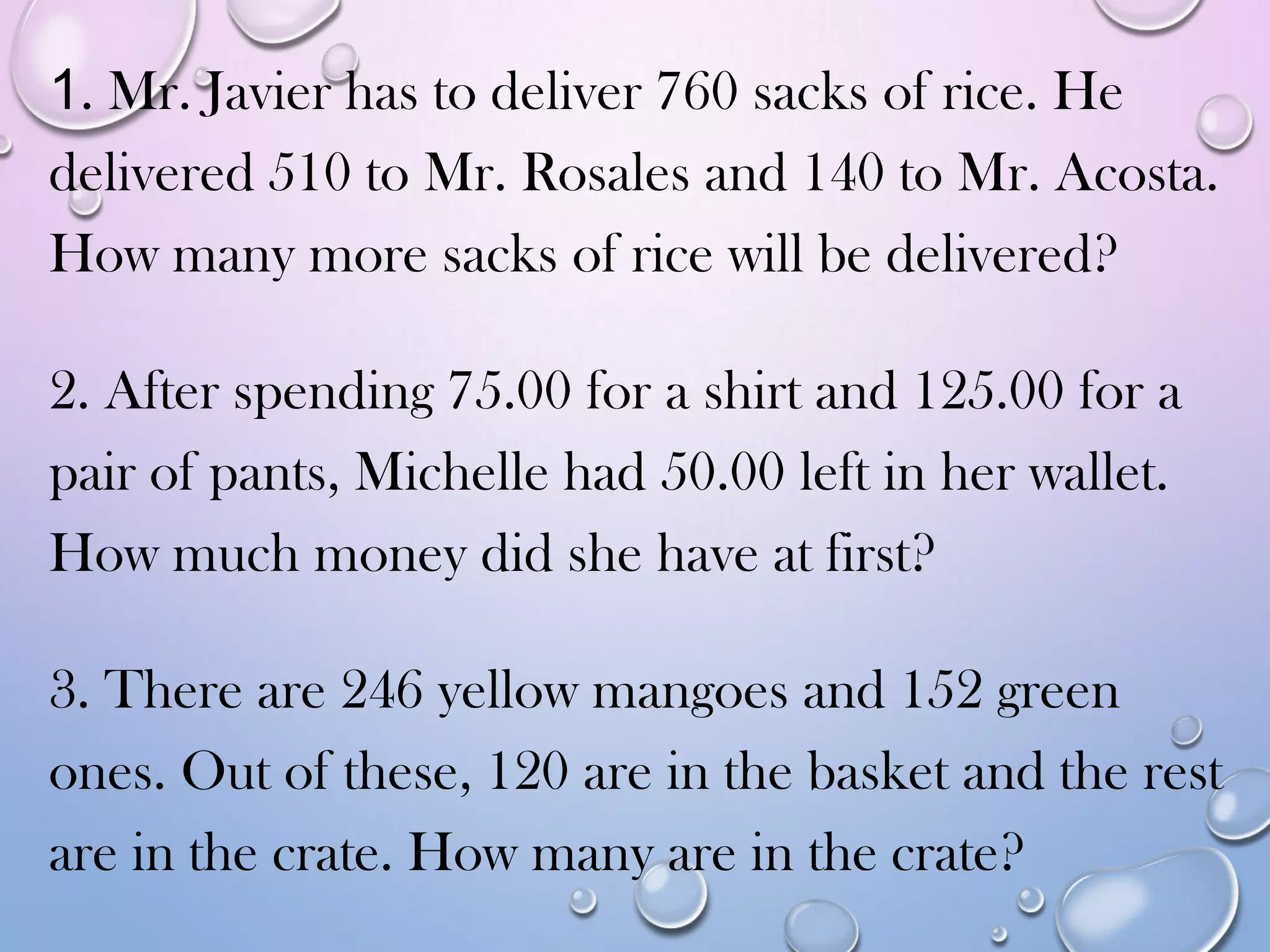 7. solving two step word problems involving addition and subtraction of ...