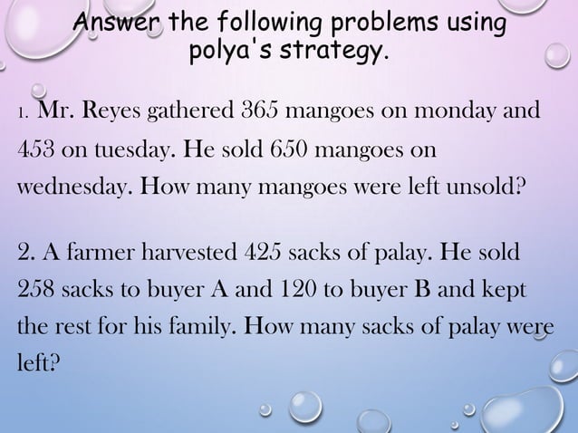 7. solving two step word problems involving addition and subtraction of ...