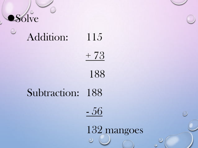 7. solving two step word problems involving addition and subtraction of ...