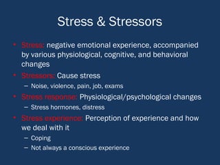Health Psychology: Stress | PPT